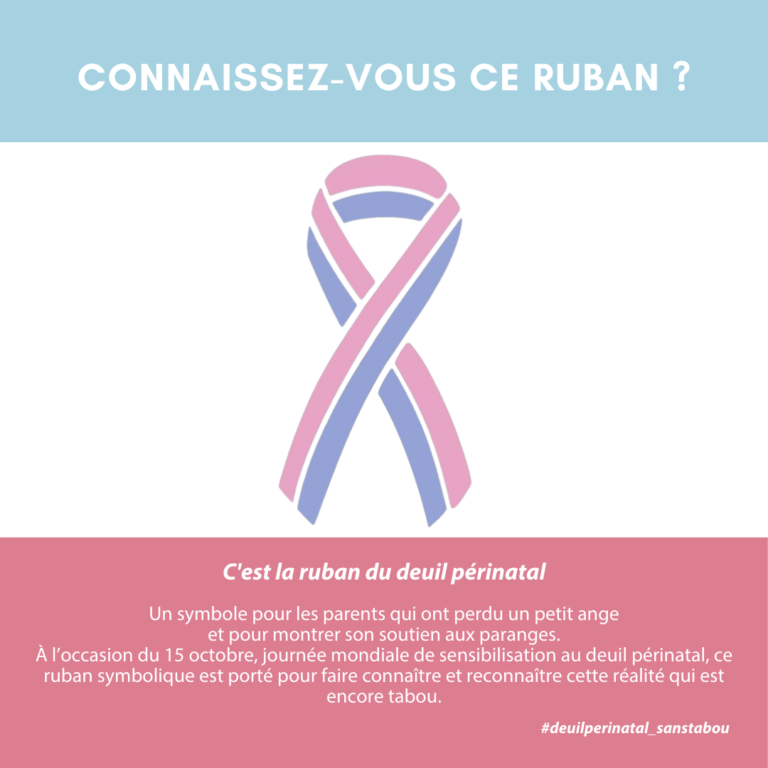 Qu'est ce que le deuil périnatal ? Ruban officiel du deuil périnatal